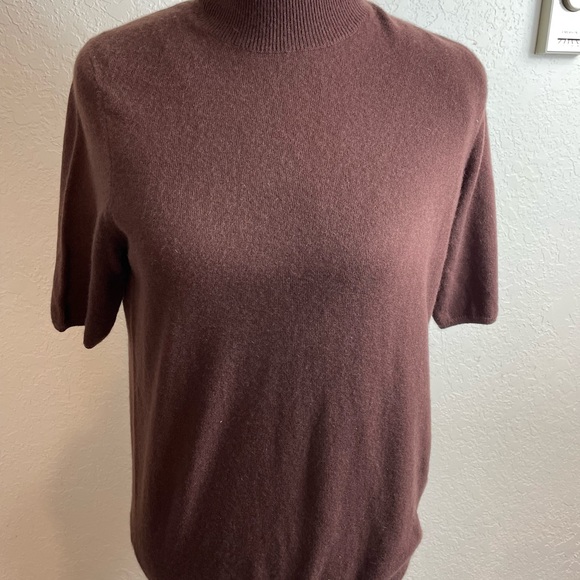 Pure Collection | Sweaters | Pure Collection Cashmere Mock Neck Ss ...